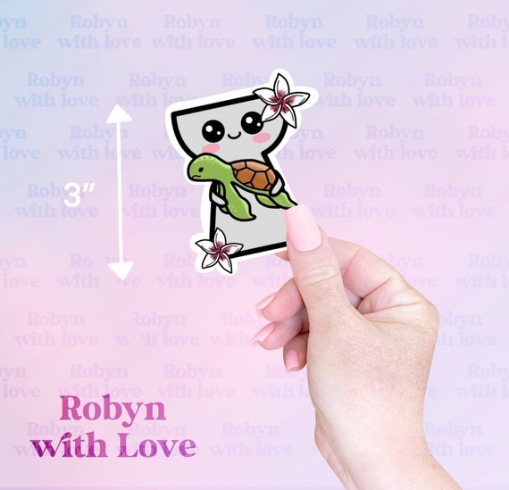 Latte Stone Sea Turtle Sticker for Tumblers or Laptops Cute - Etsy
