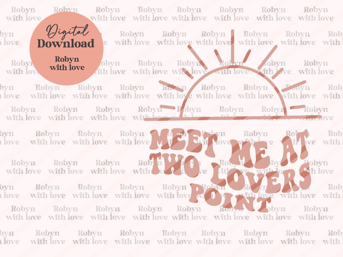 Meet Me at Two Lovers Point Svg for Circuit or Silhouette | Etsy