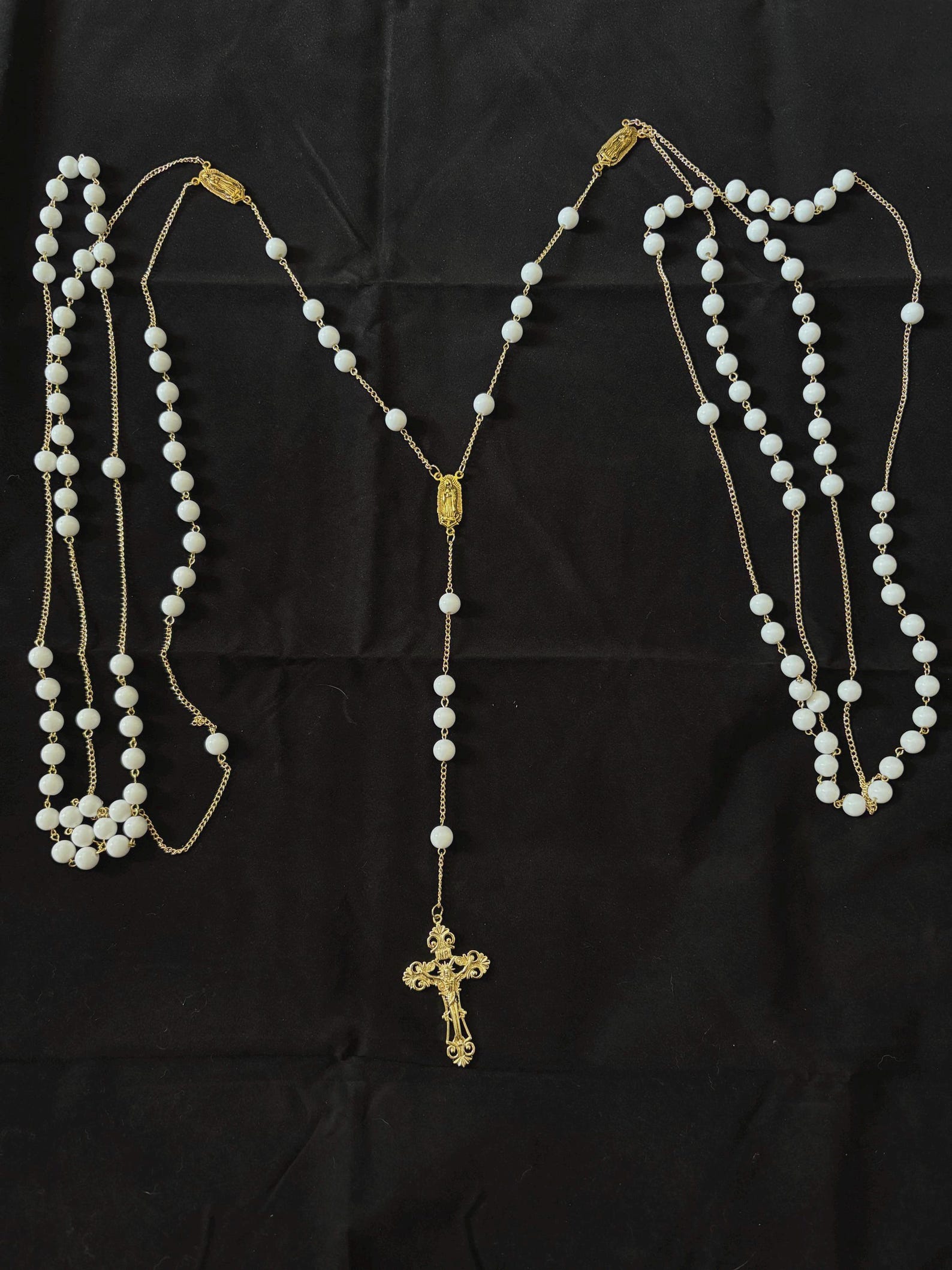 Custom Lasso Rosary- Catholic Bride- Double Rosary for Display/wedding ...