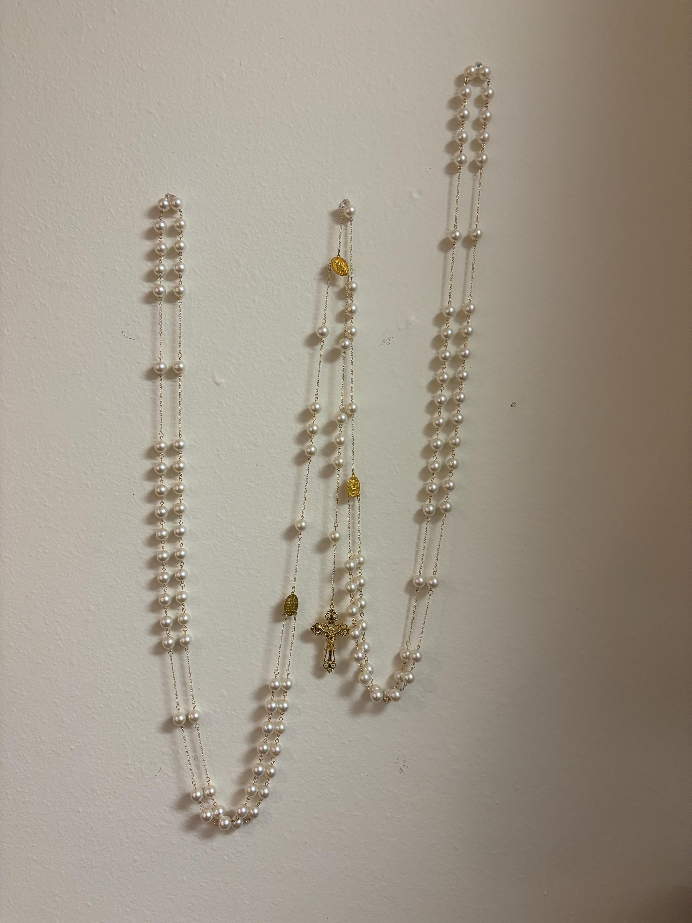 Custom Lasso Rosary- Catholic Bride- Double Rosary for Display/wedding ...