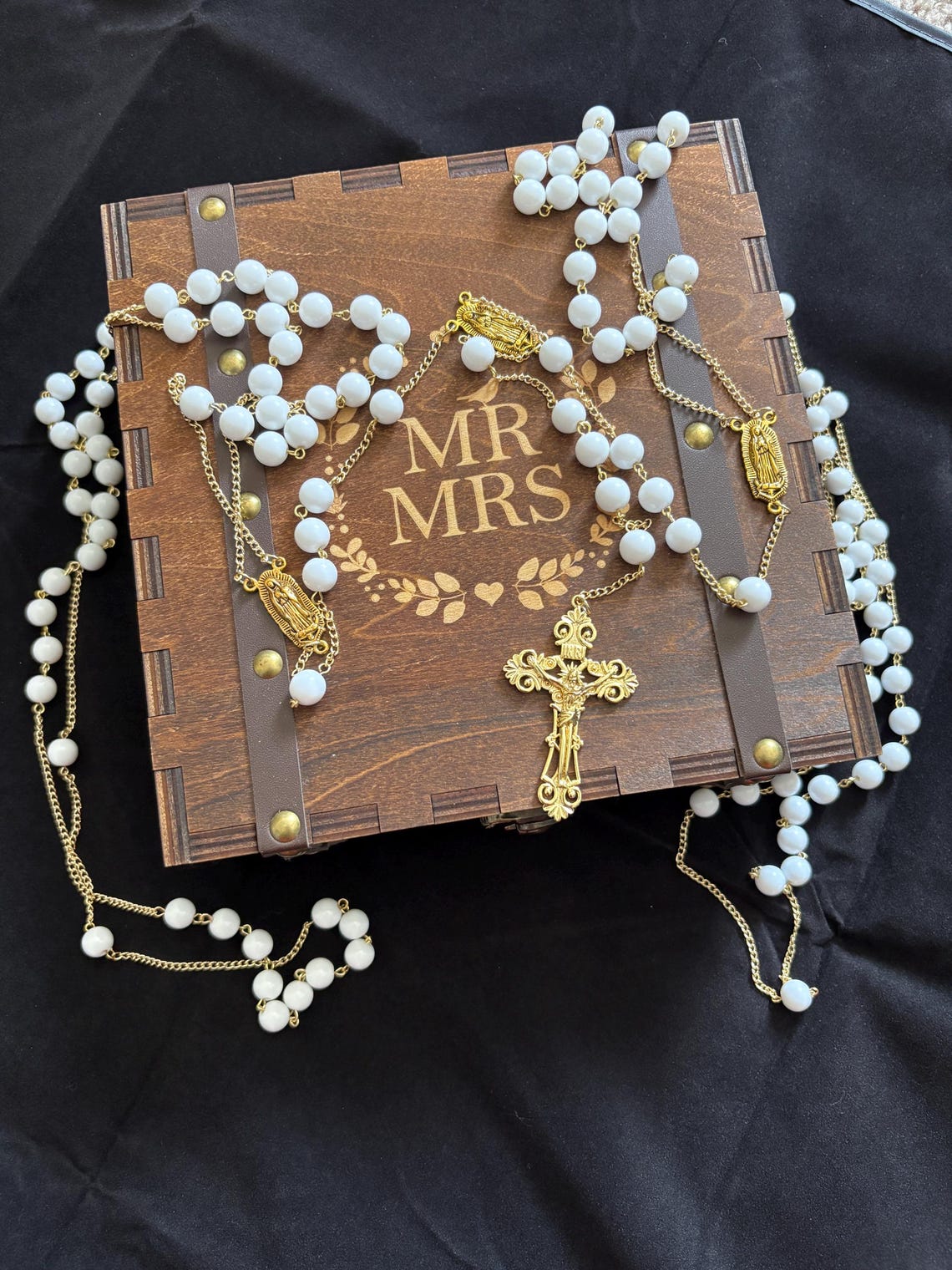 Custom Lasso Rosary- Catholic Bride- Double Rosary for Display/wedding ...