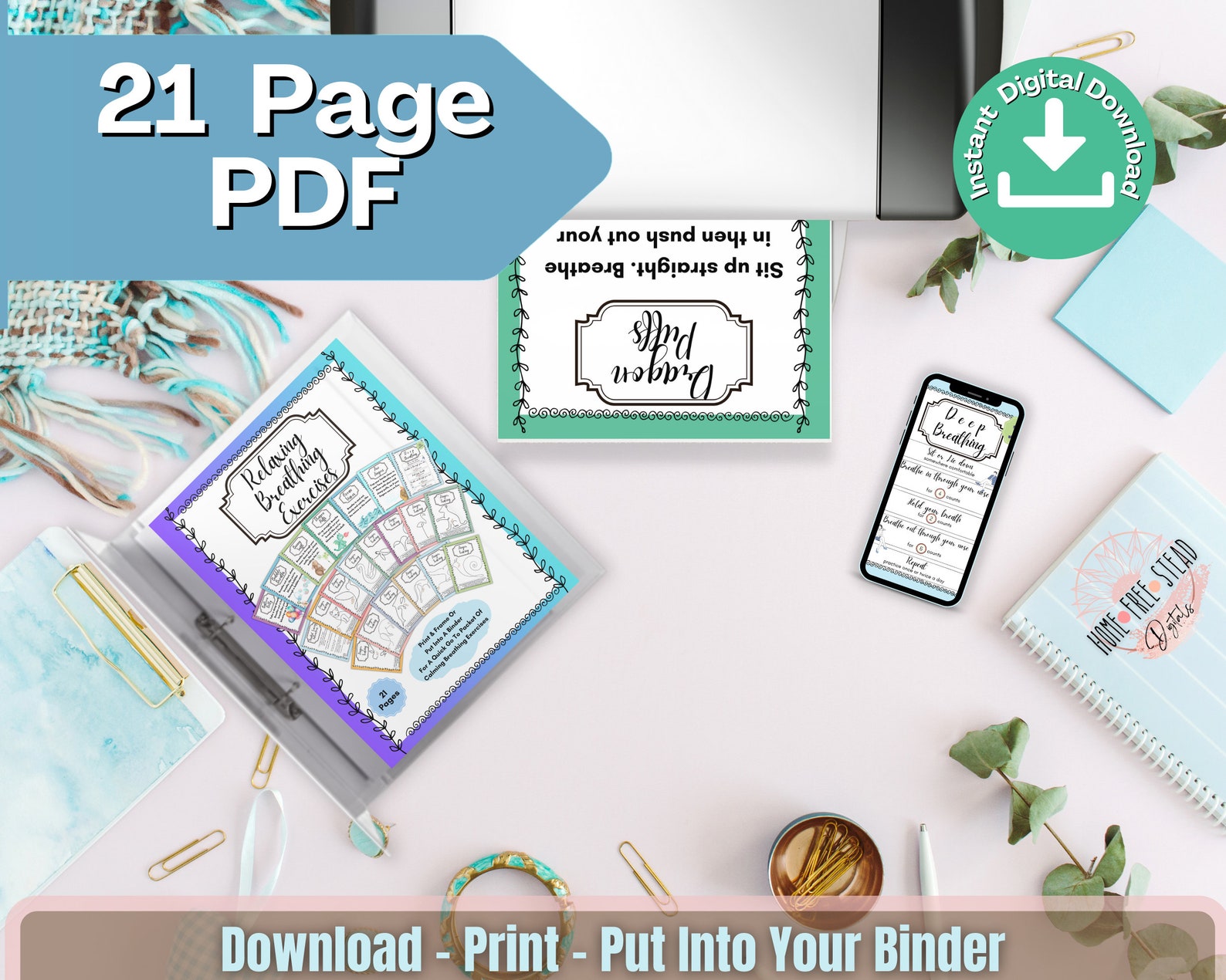 Finger Tracing Cards, Finger Maze PDF File, Calming Breathing ...