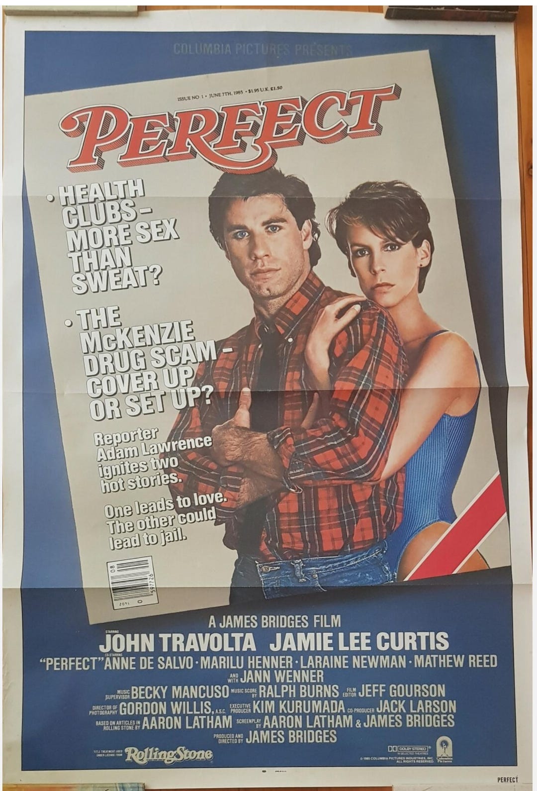 John Travolta, Jamie Lee Curtis in James Bridges' PERFECT - USA One ...