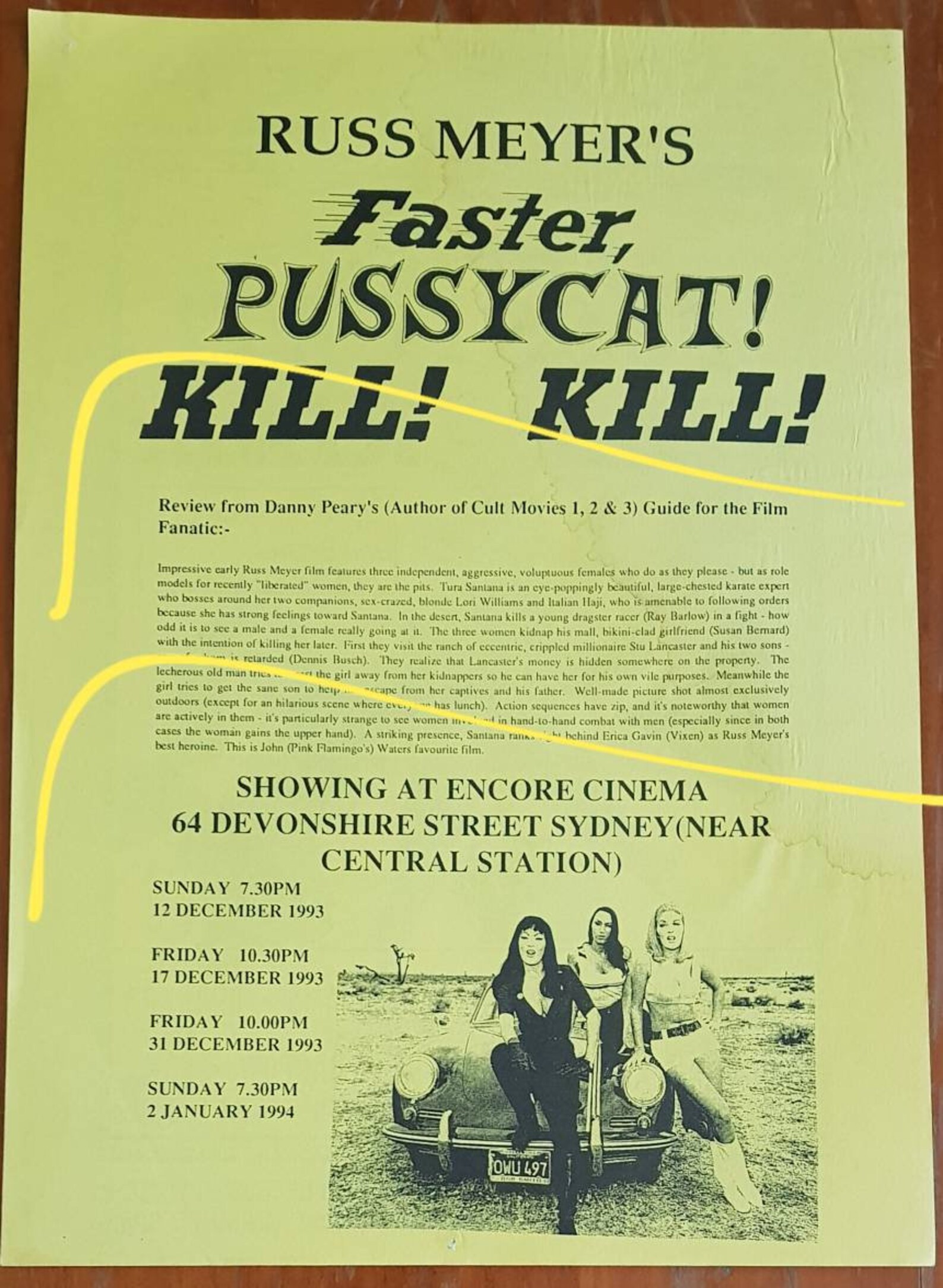 Russ Meyers Faster Pussycat Kill Kill Rare And Etsy