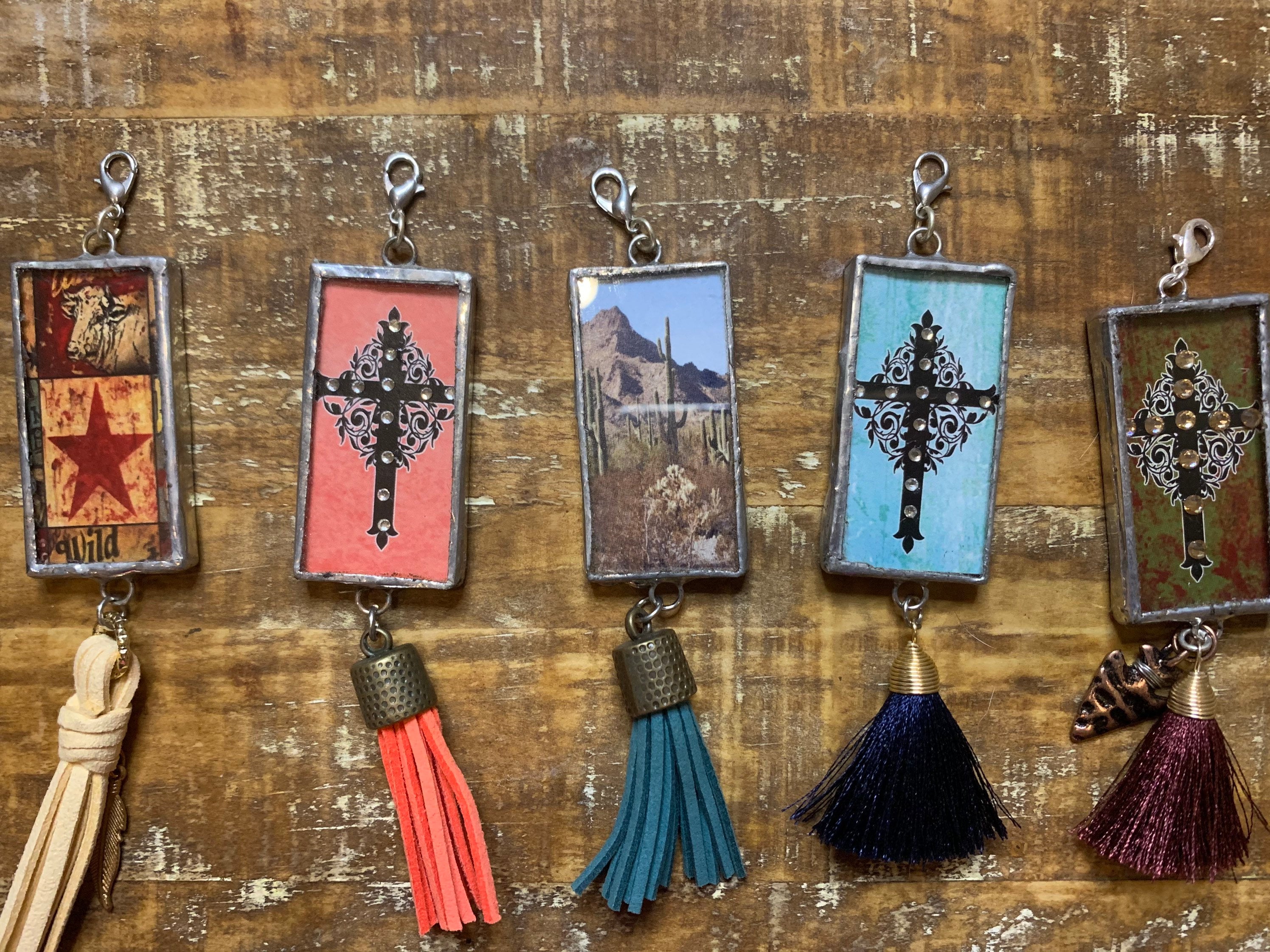 Western pendants with tassels. Retro pendants. Western jewelry | Etsy
