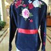 Hand Decorated Denim Jacket .... "oh Poppy" - Etsy