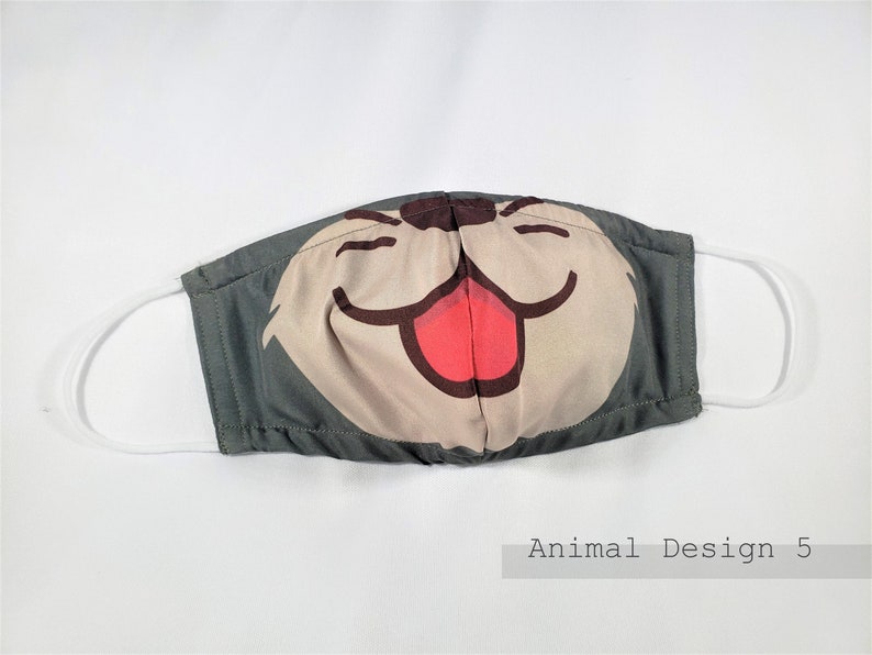 Fun Animal Cute Reusable Cloth Face Masksface Coverings for - Etsy