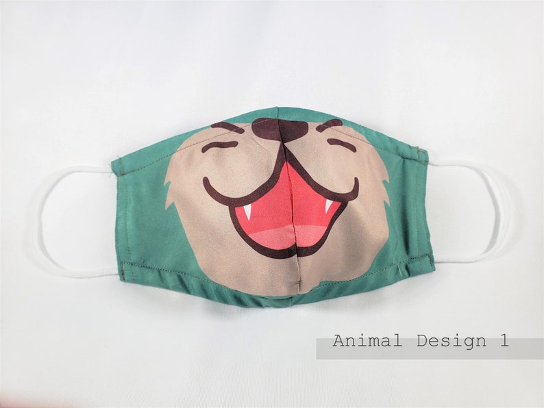 Fun Animal Cute Reusable Cloth Face Masksface Coverings for - Etsy