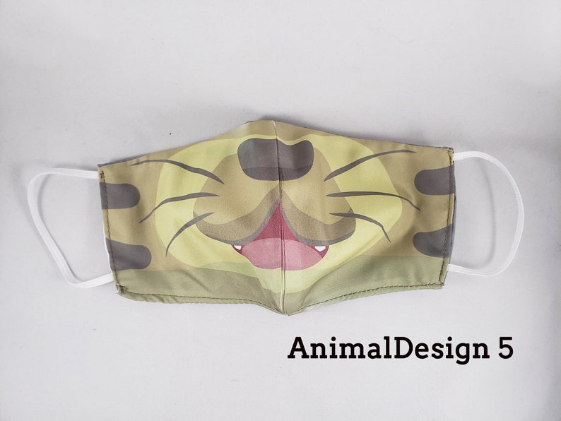 Fun Animal Cute Reusable Cloth Face Masksface Coverings for - Etsy