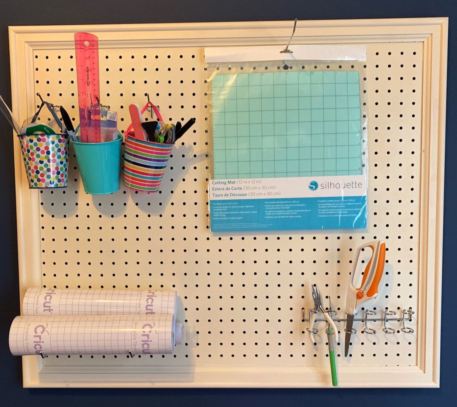 32 X 24 Beautiful Framed Pegboard Peg Board - Etsy