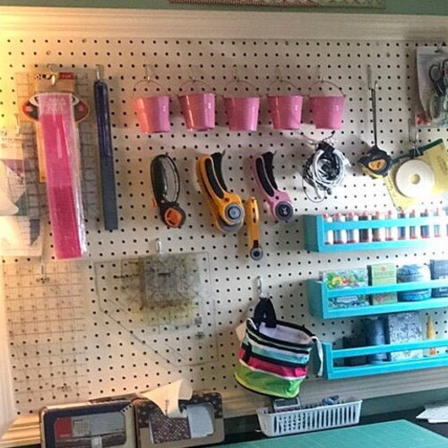 Peg Board Organizer for Craft Tools Pegboard Craft Room - Etsy
