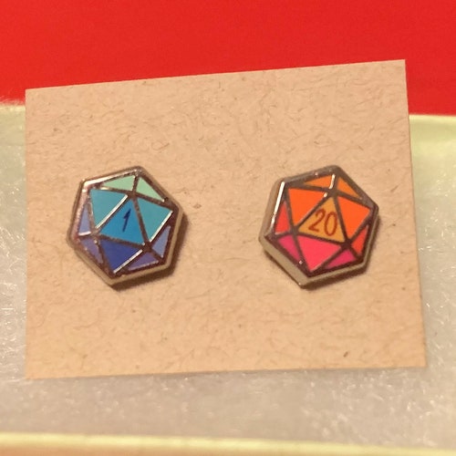 D20 Silhouette DND Lasercut Geometric Necklace | Etsy