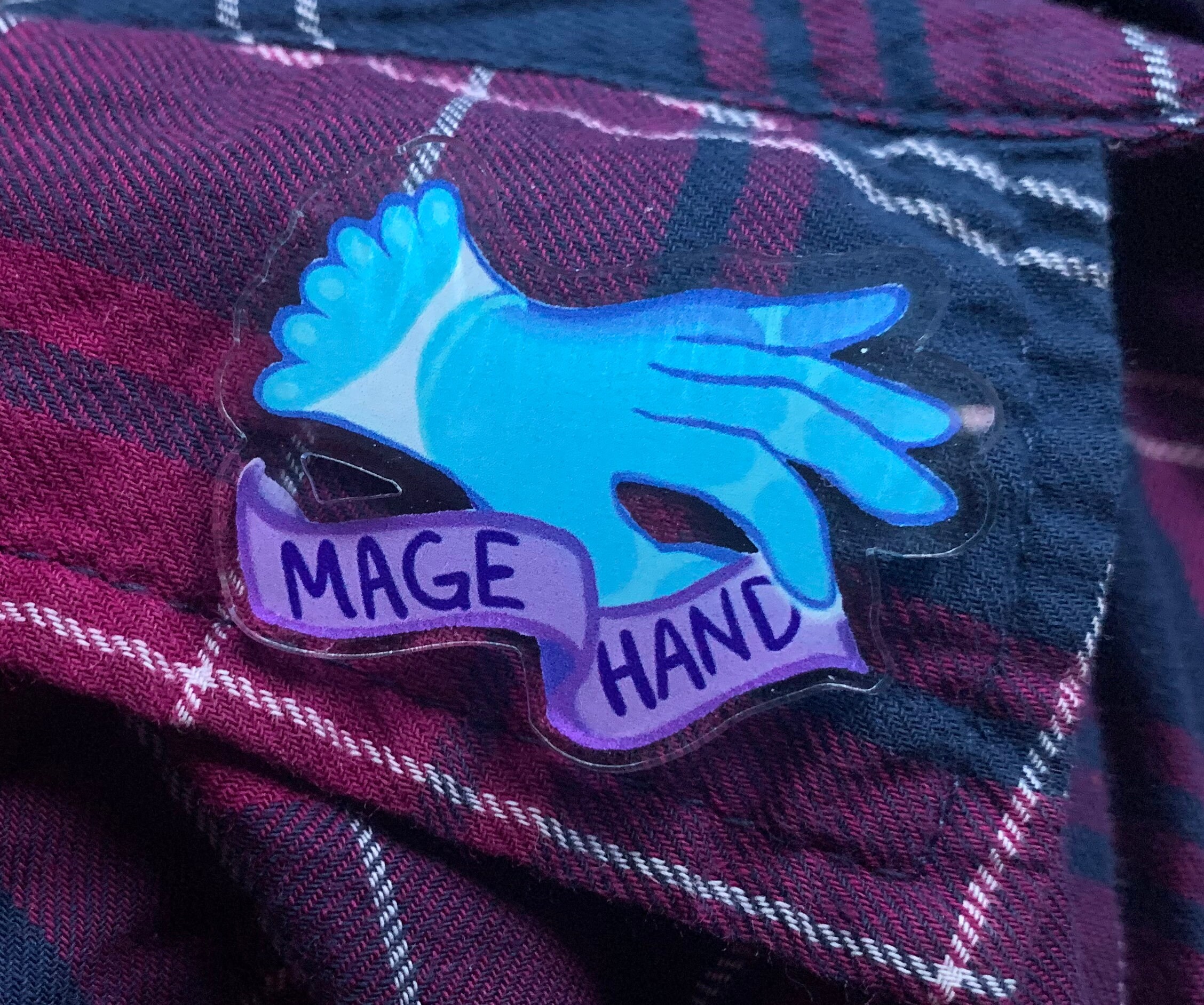Mage Hand Cantrip Dnd Acrylic Pin | Etsy