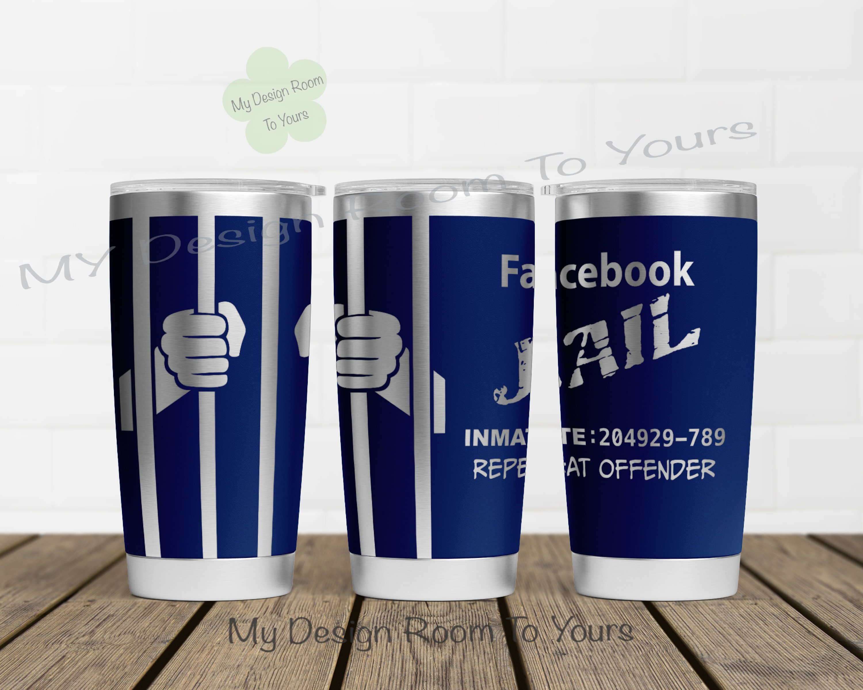 Jail 20oz Tumbler Laser File, Funny Jail 20oz Tumbler Laser Engraving ...