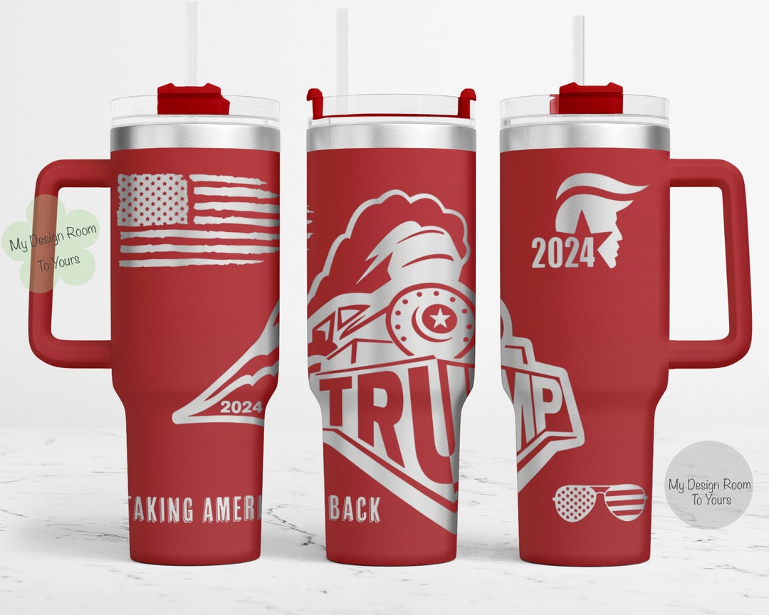 Trump Train 40oz Tumbler Laser File, Trump 40oz Tumbler Laser Engraving ...