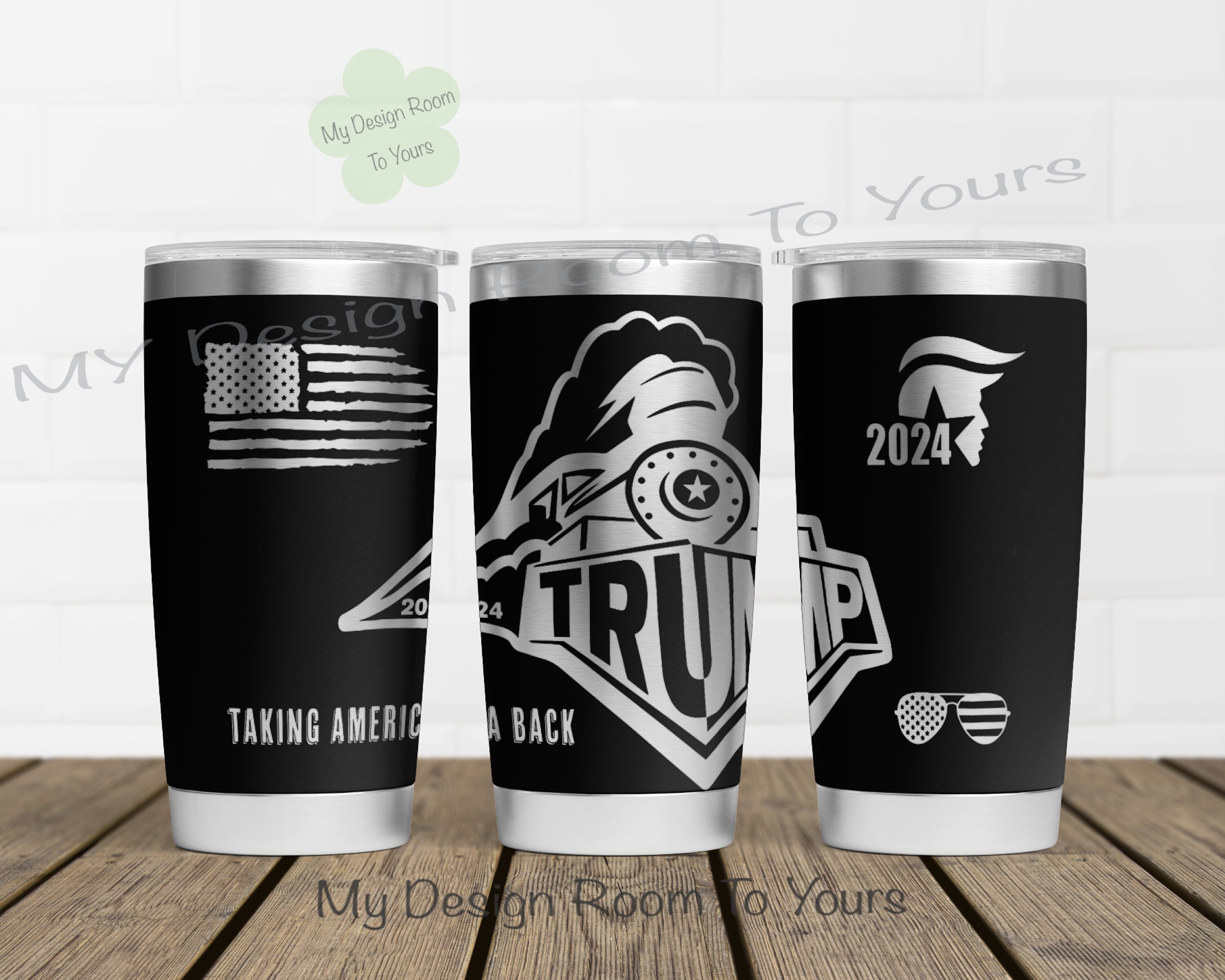 Trump Train 20oz Tumbler Laser File, Trump 20oz Tumbler Laser Engraving ...