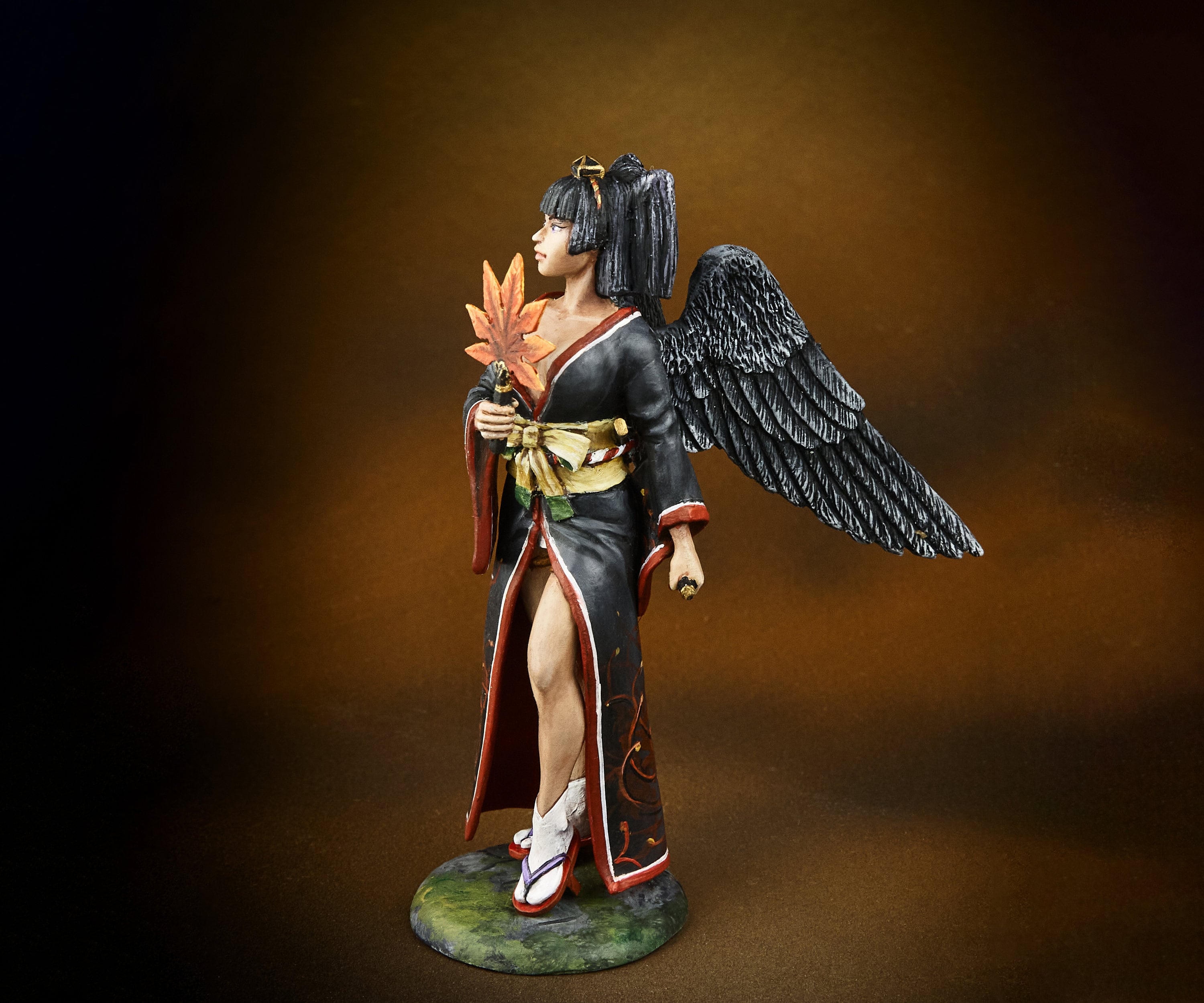Tengu-girl, 75mm Resin Kit Model , 1/24 Scale Fantasy Sculpture ...