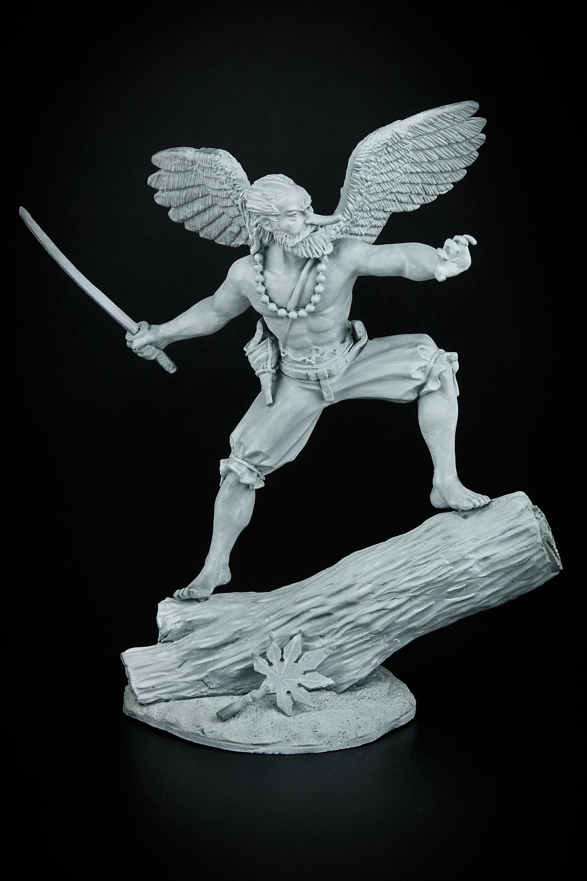 Tengu, 75mm Resin Kit Model , 1/24 Scale Fantasy Sculpture Miniature ...