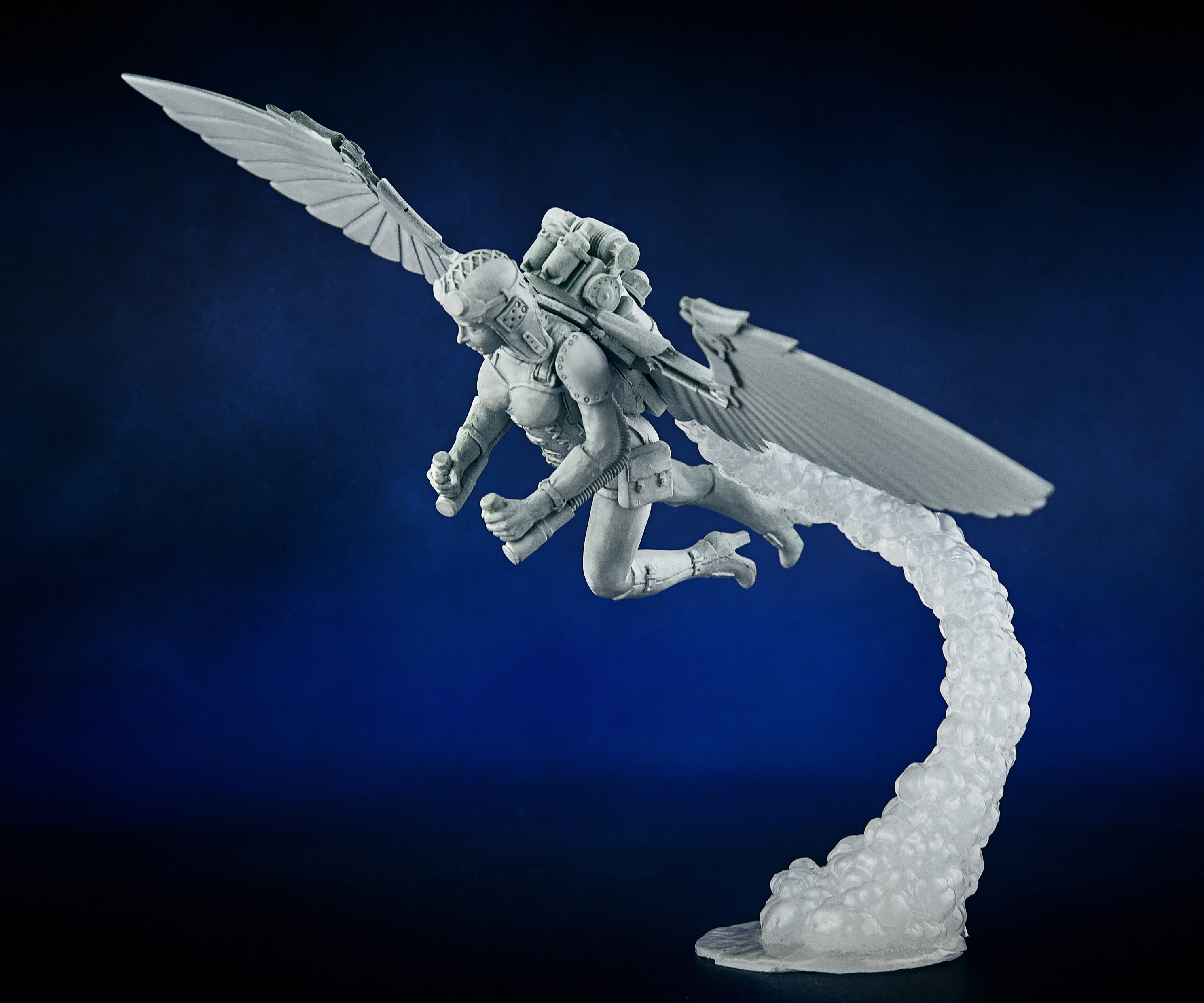 Steampunk Winged Scout Astra, 75mm Resin Kit Model , 1/24 Scale Fantasy ...