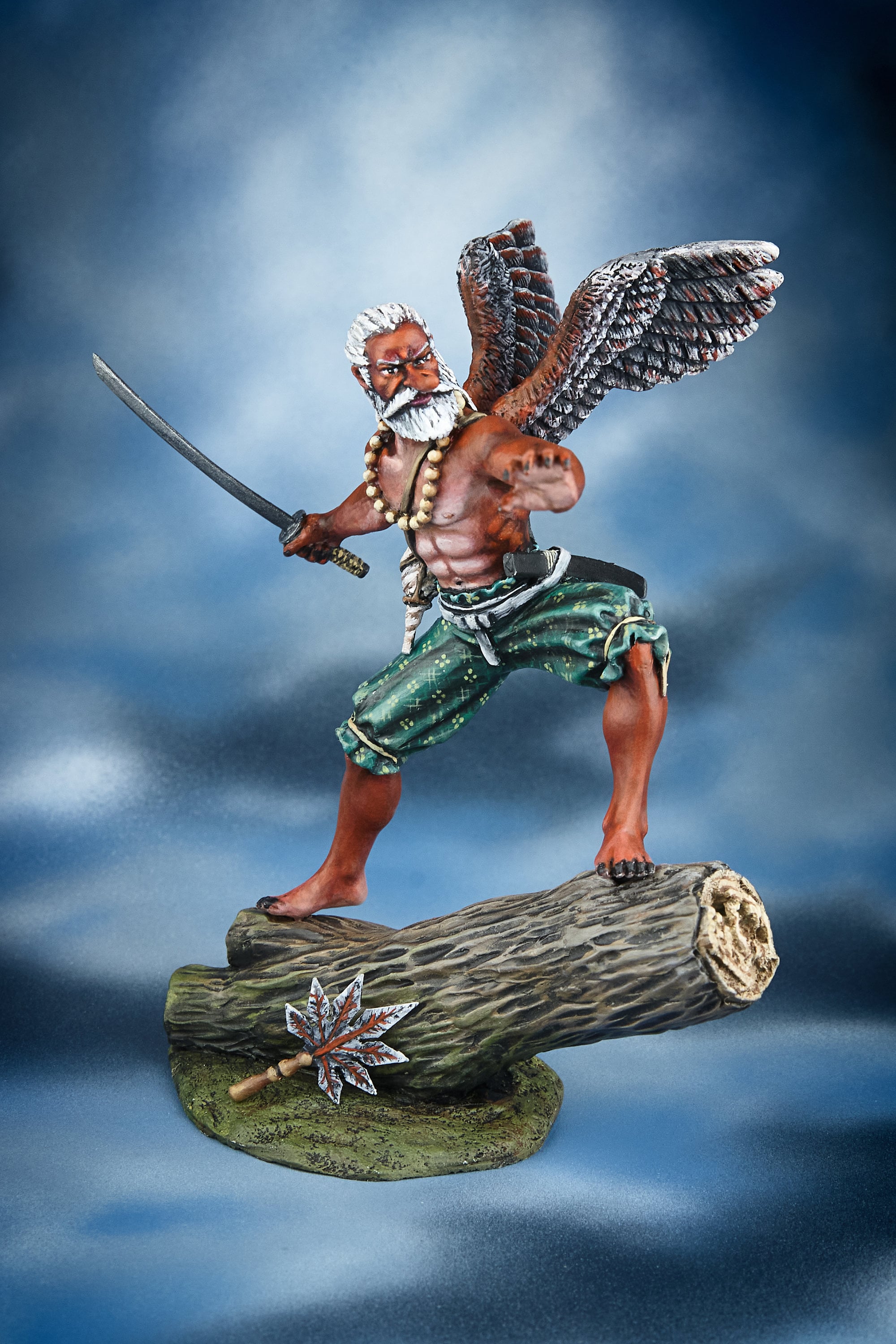 Tengu, 75mm Resin Kit Model , 1/24 Scale Fantasy Sculpture Miniature ...