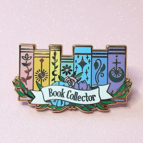 Book Enamel Pins - Etsy