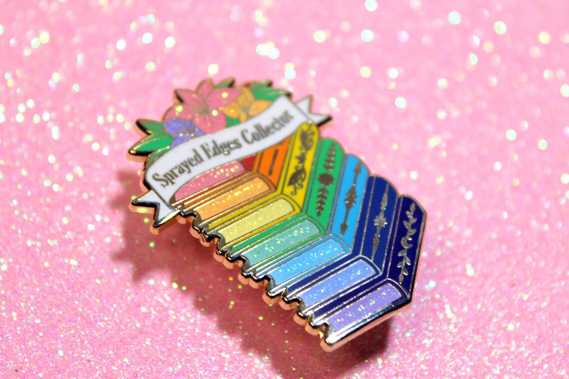 Sprayed Edges Books Inspired Bookish Enamel Pin - Etsy