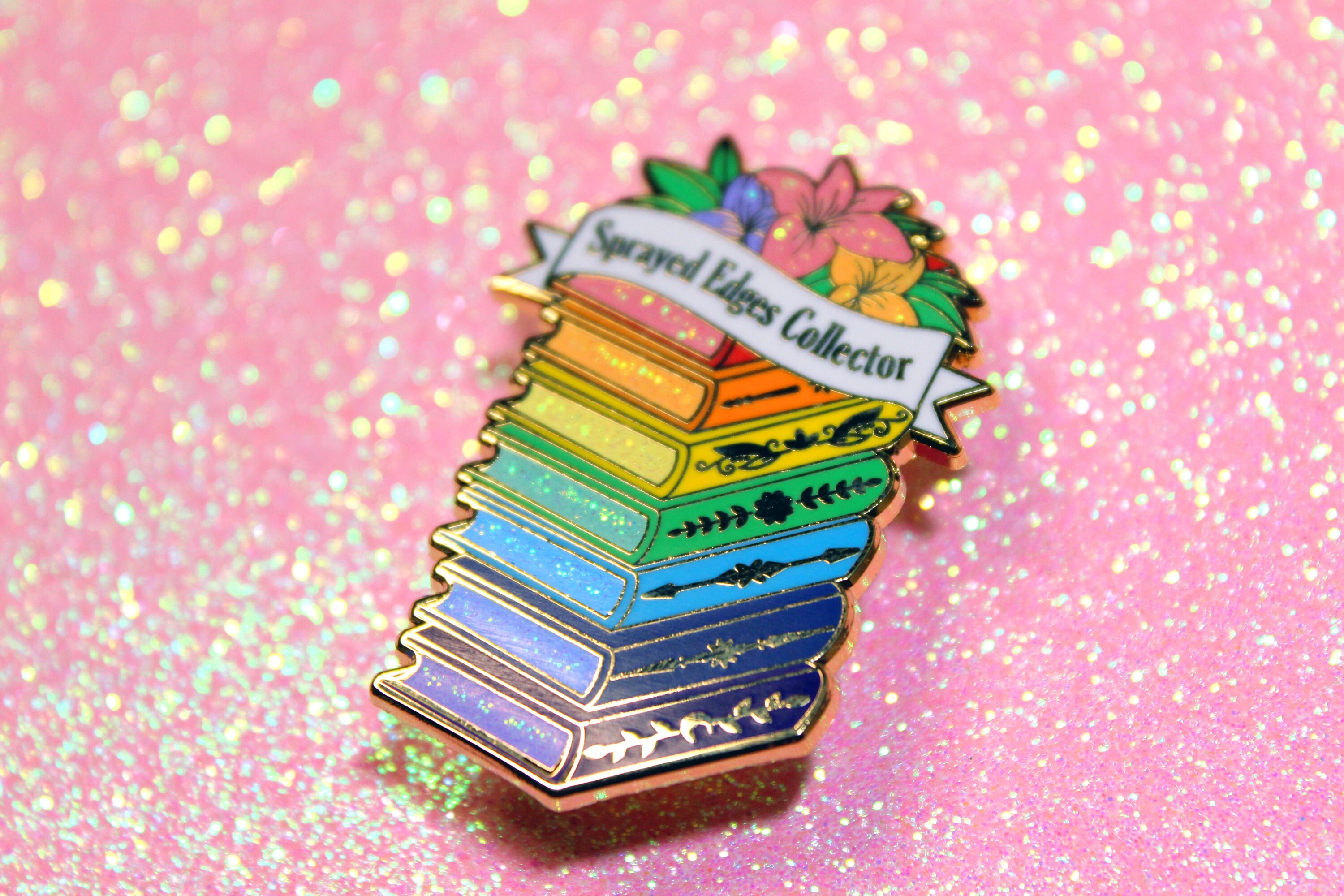 Sprayed Edges Books Inspired Bookish Enamel Pin - Etsy