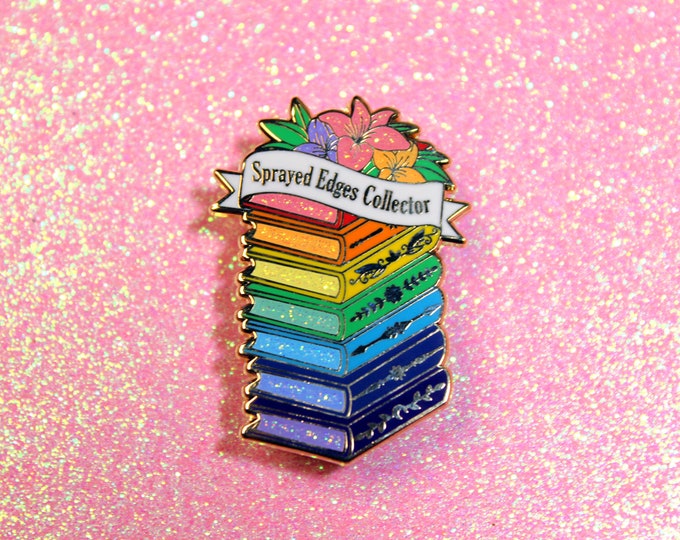 Sprayed Edges Books Inspired Bookish Enamel Pin - Etsy