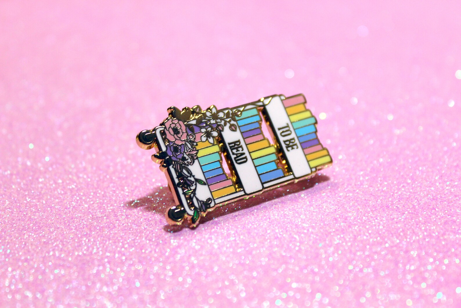 To Be Read / TBR Cart Bookish Enamel Pin - Etsy