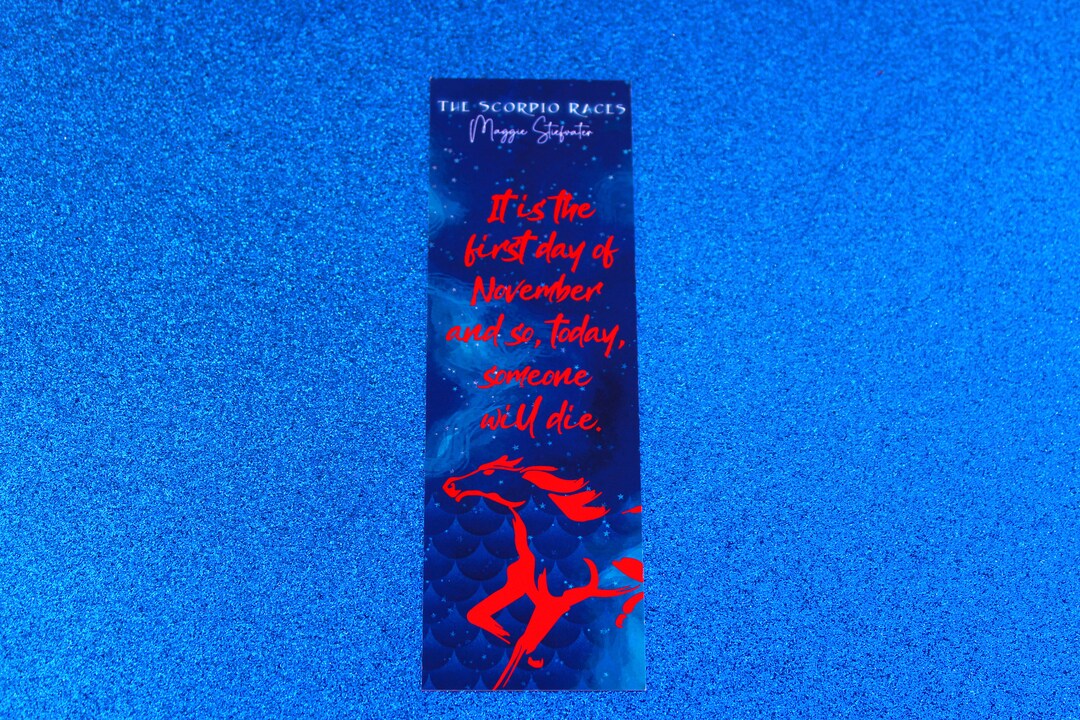 The Scorpio Races Inspired Bookish Foil Bookmark | Double-sided ...