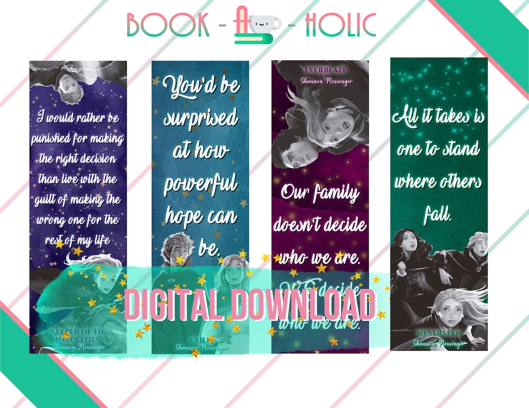 Keeper of the Lost Cities 8 Bookmark Set |exile | Everblaze | Neverseen ...