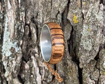 Zebra Wood Ring - Etsy