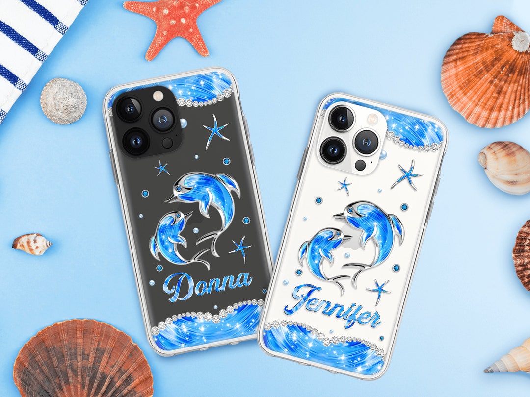 Personalized Phone Cases Dolphin for Kids Adults Friends - Etsy