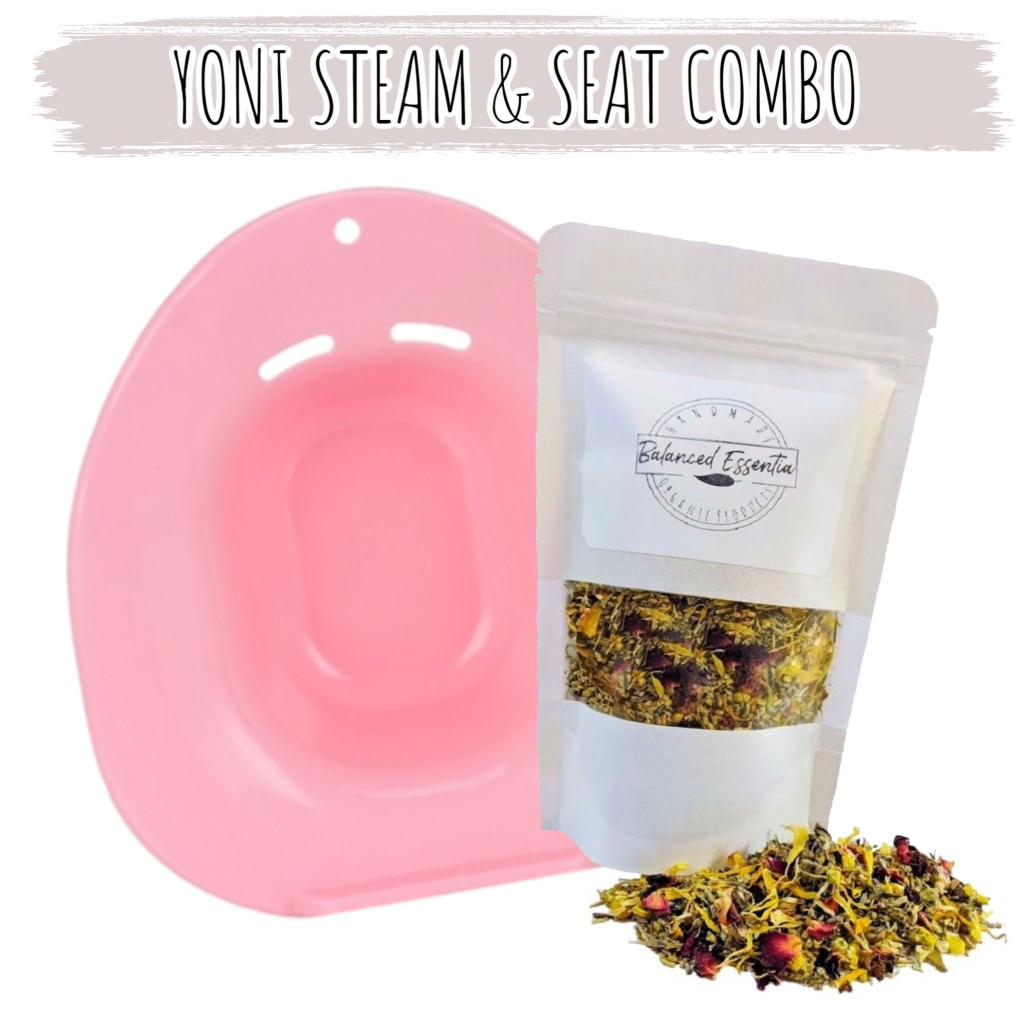 ORGANIC YONI STEAM Herbs & Yoni Steam Seat Combo V Steam Herb Blend ...