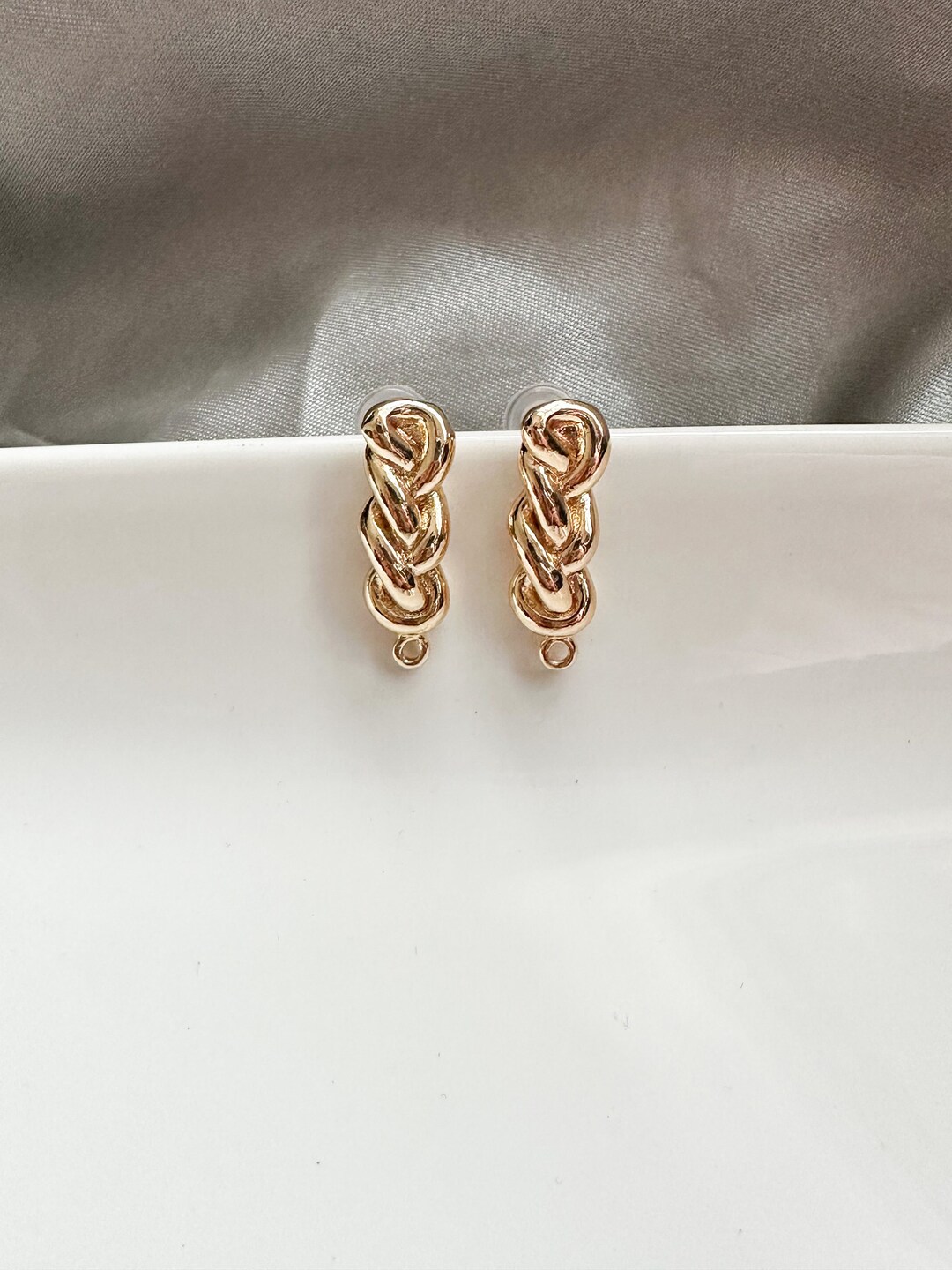 Gold Twist Earring Post, Earring Posts for Jewelry Making, Earring ...