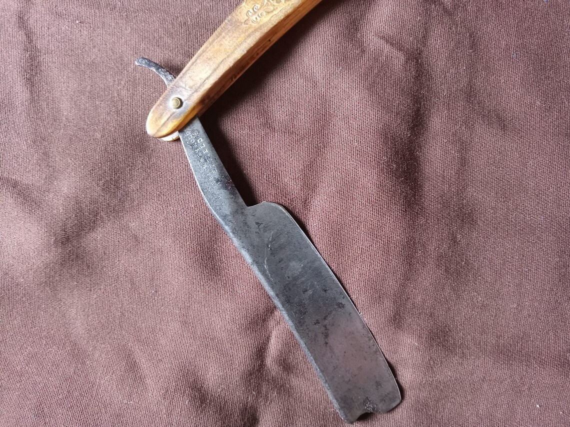 Frederick Reynolds Old English Razor, 1800s Straight Razor, Shaving ...