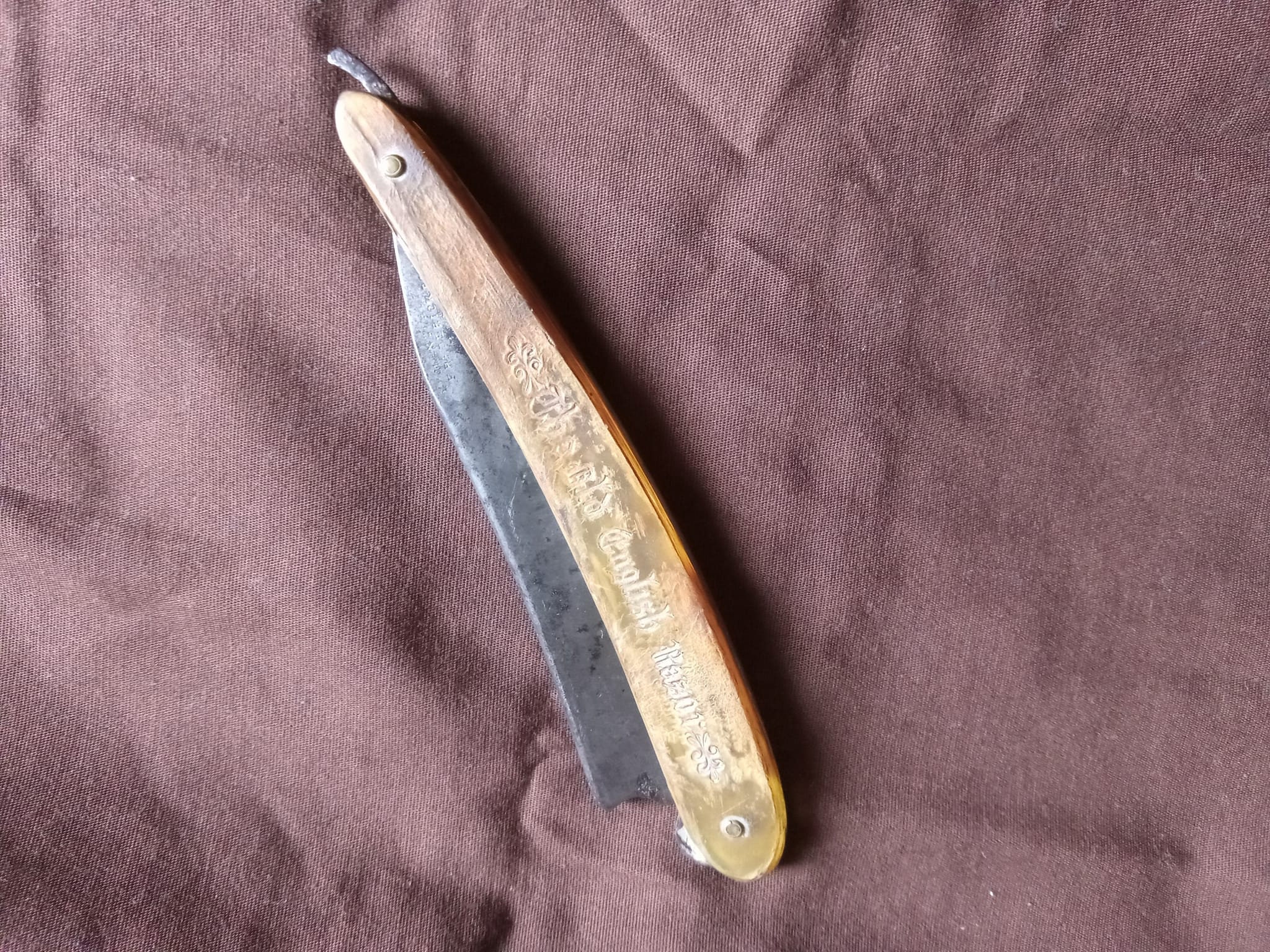 Frederick Reynolds Old English Razor, 1800s Straight Razor, Shaving ...