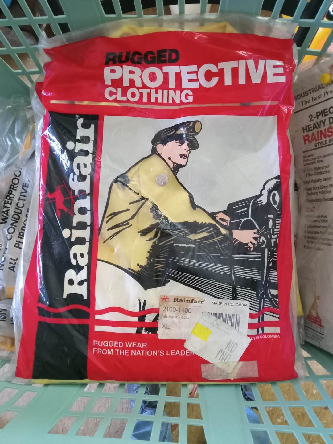 Vintage XL Heavy Duty Outdoor Men's Protective Vultex Raincoat, Outdoor ...