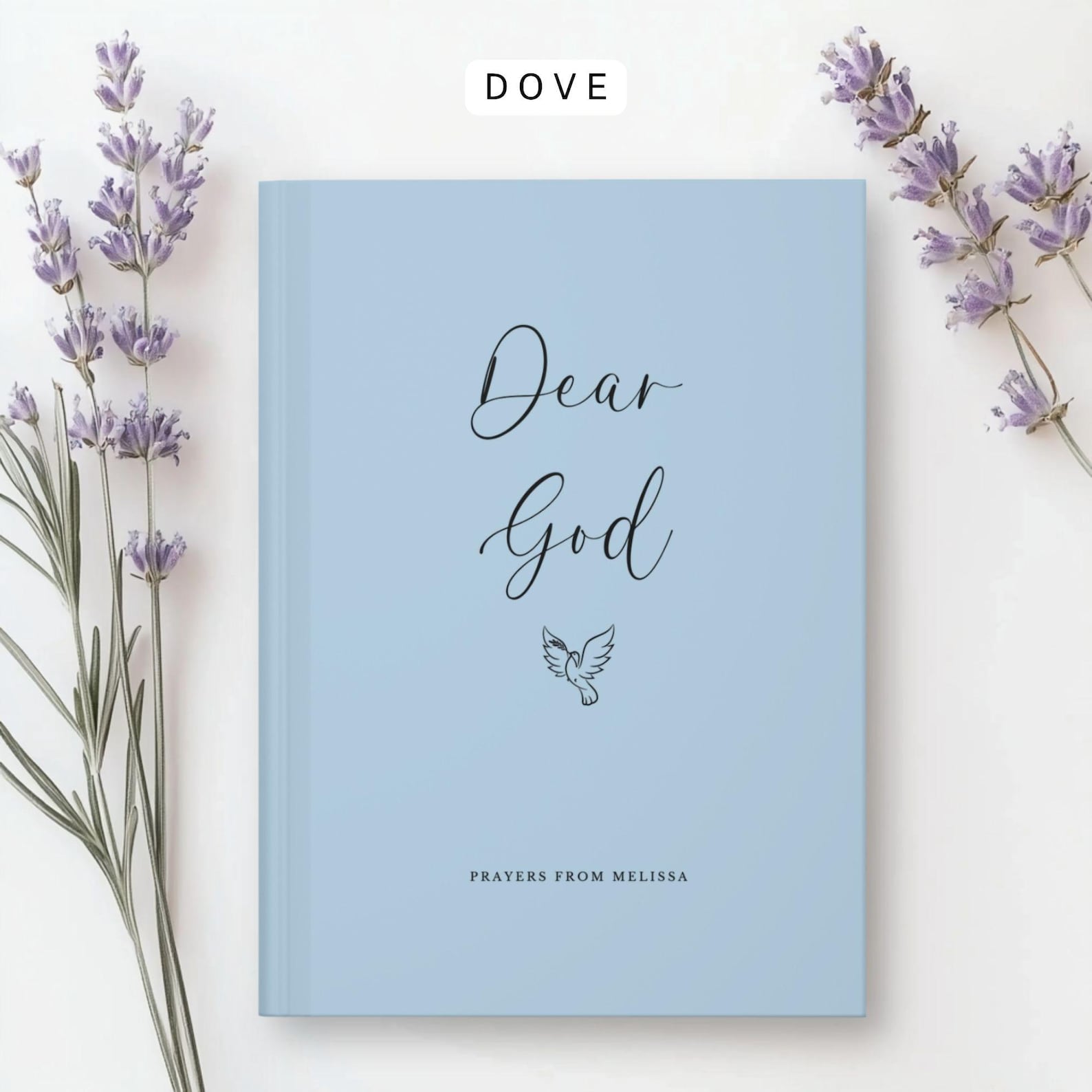 Dear God Personalized Prayer Journal, Custom Name Christian Notebook ...