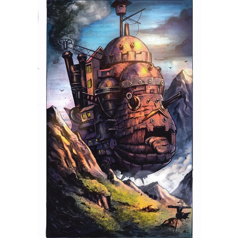 Howls Moving Castle Art Print - Etsy
