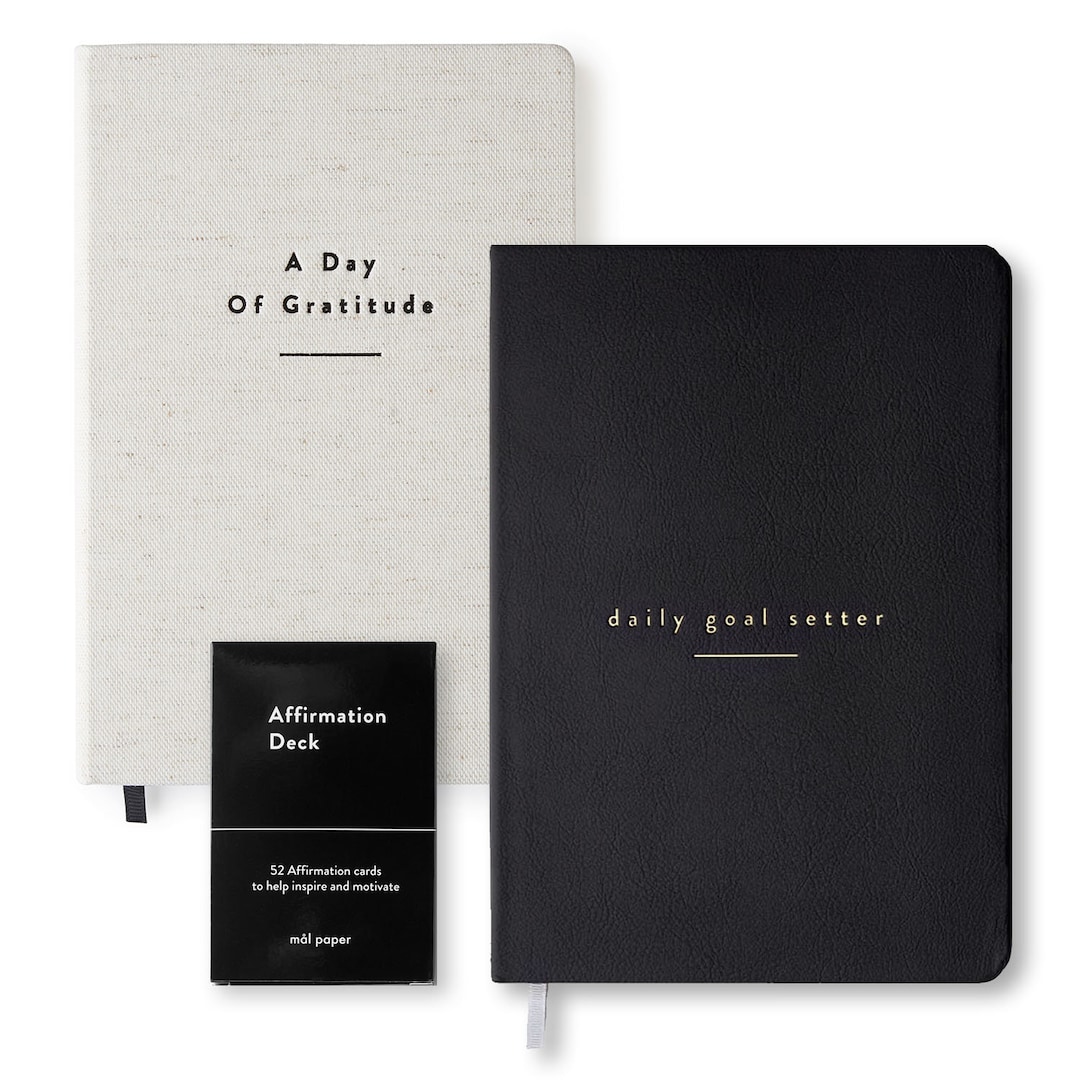 Gratitude and Productivity Bundle - Gratitude Journal - Daily Goal ...