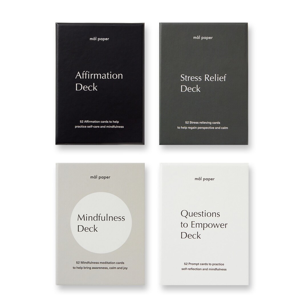 Card Deck Bundle - Affirmation Cards - Meditation Cards - Mindfulness ...