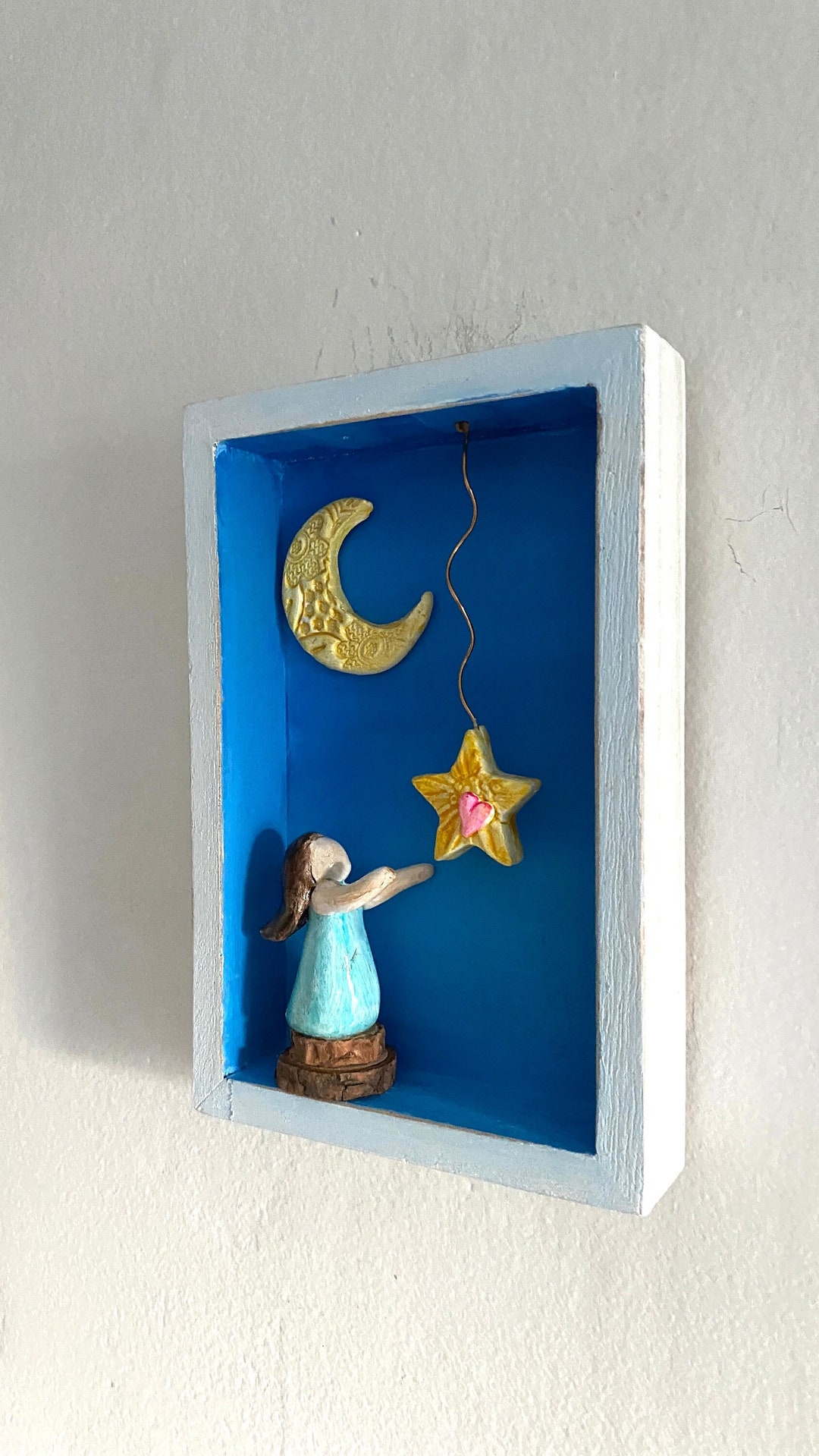 Reaching for the Stars Clay Shadow Box - Etsy