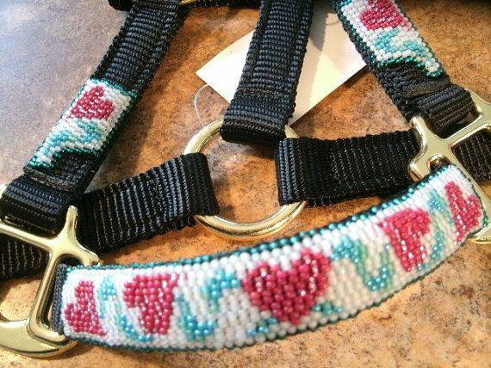 Mini-handbeaded Flat Halter - Etsy