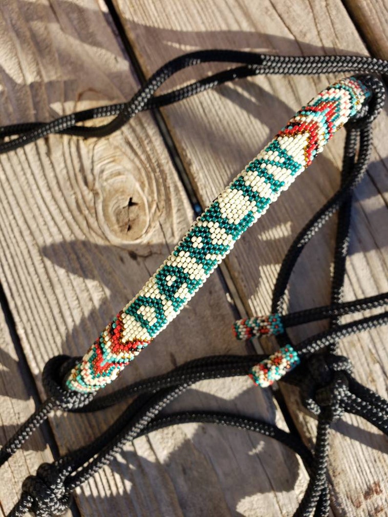 Handbeaded Rope Halter Name/personalized - Etsy
