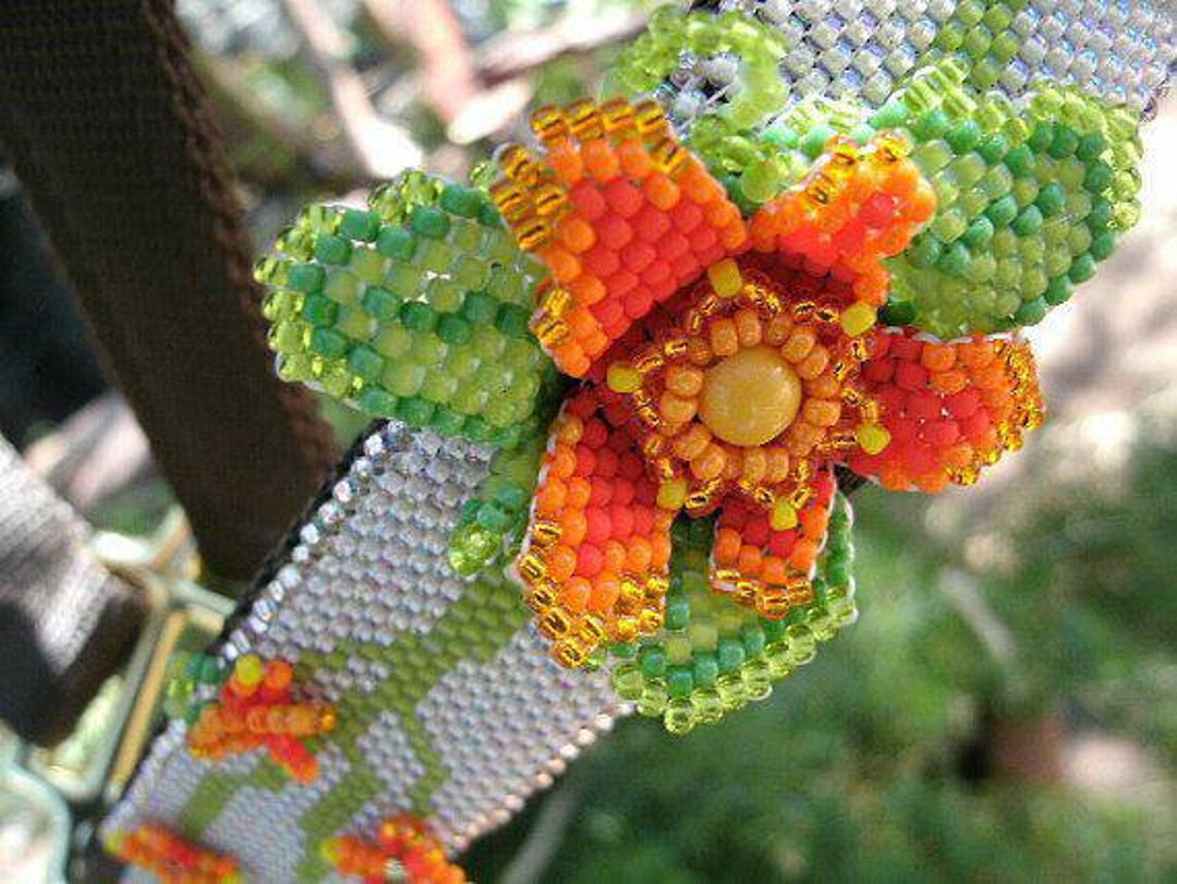 Handbeaded Flat Halter - Etsy