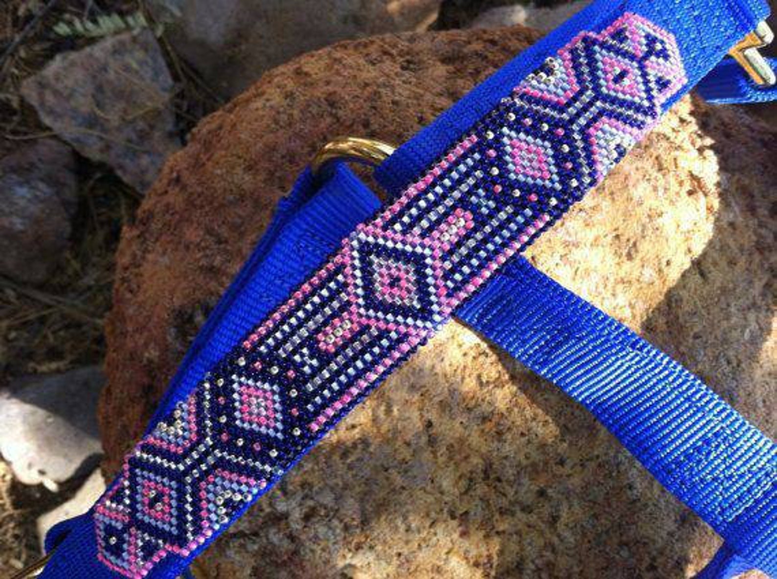 Handbeaded Flat Halter - Etsy