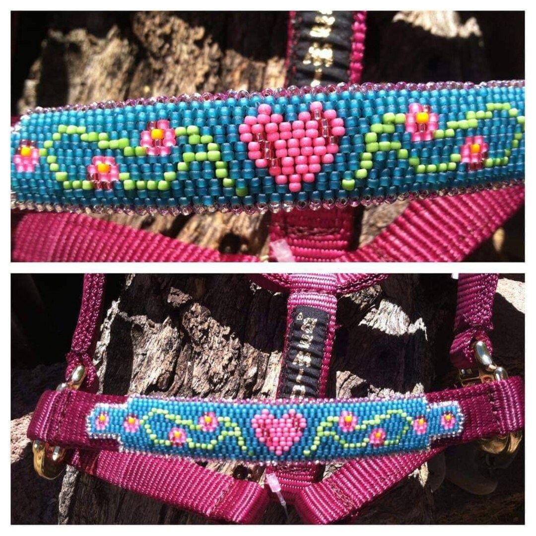 Mini-handbeaded Flat Halter - Etsy