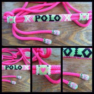 Handbeaded Rope Halter Name/personalized - Etsy