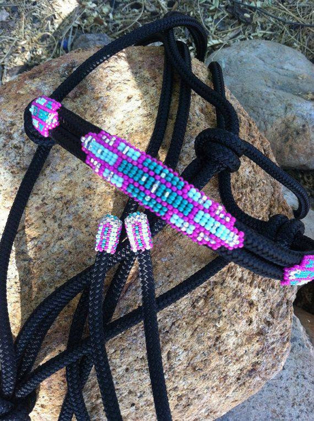 Handbeaded Rope Halter 4-6 Inch - Etsy